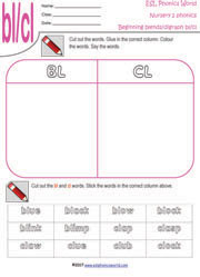 Consonant Blend Worksheets | Initial Two Letter Blends
