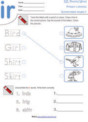 R-Controlled Vowel Worksheets | ESL Phonics World